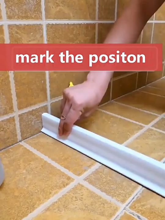 [free glue]50mm High Bendable Shower Door Dam Water Stopper Collapsible ...