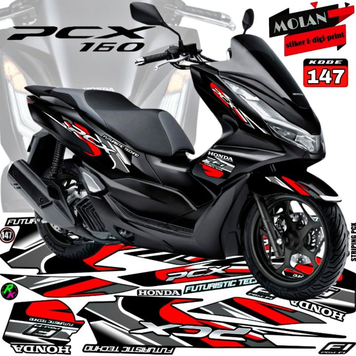 Decal Sticker Striping Variasi All New Honda PCX 160 - New PCX 160 2022 ...