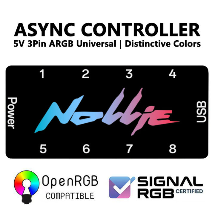 Nollie SignalRGB OpenRGB Universal 5V 3PIN ARGB Asynchronous Controller ...