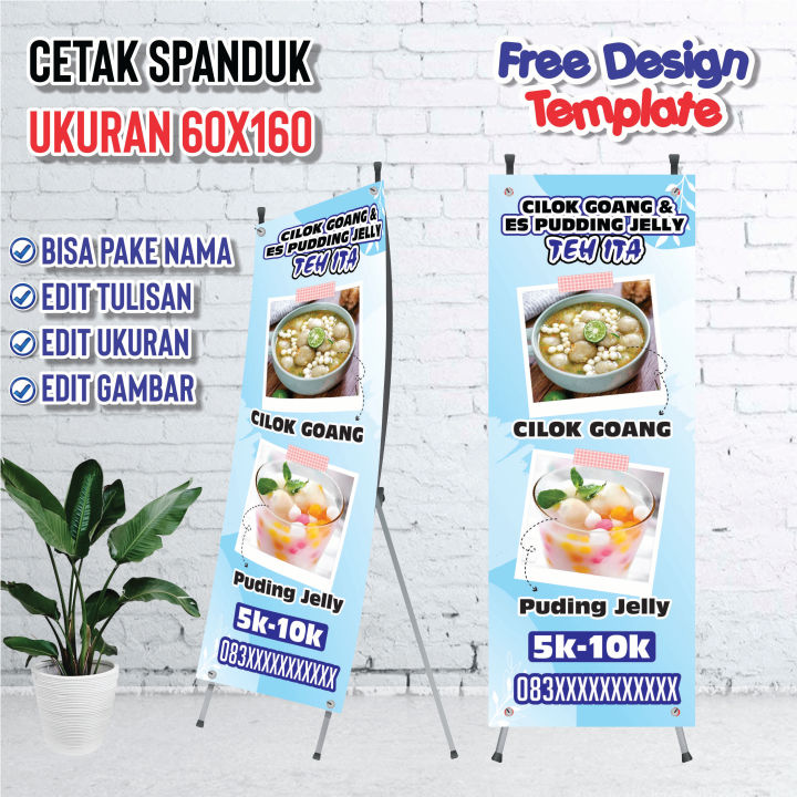 Cetak Banner Spanduk CILOK GOANG 60x160 Bisa Custom | Lazada Indonesia