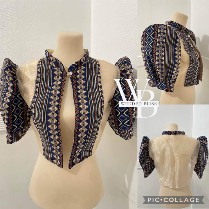 New Modern Bolero Filipiniana Ethnic Design - Puff sleeeves | Lazada PH