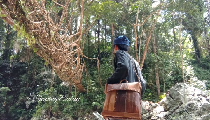 tas kepek Baduy dalam ukuran besar , tradisional suku Baduy | Lazada ...