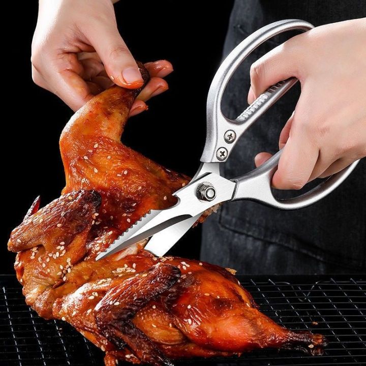 Multi-purpose Stainless Steel Scissor Kitchen Food Scissors for Chicken ...