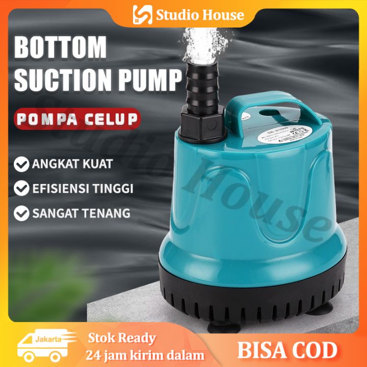 Pompa Air Celup Kolam Ikan Water Pump EB-303 Hidroponik Handal Aquarium 220V-240V 10 Watt 1.2 ...