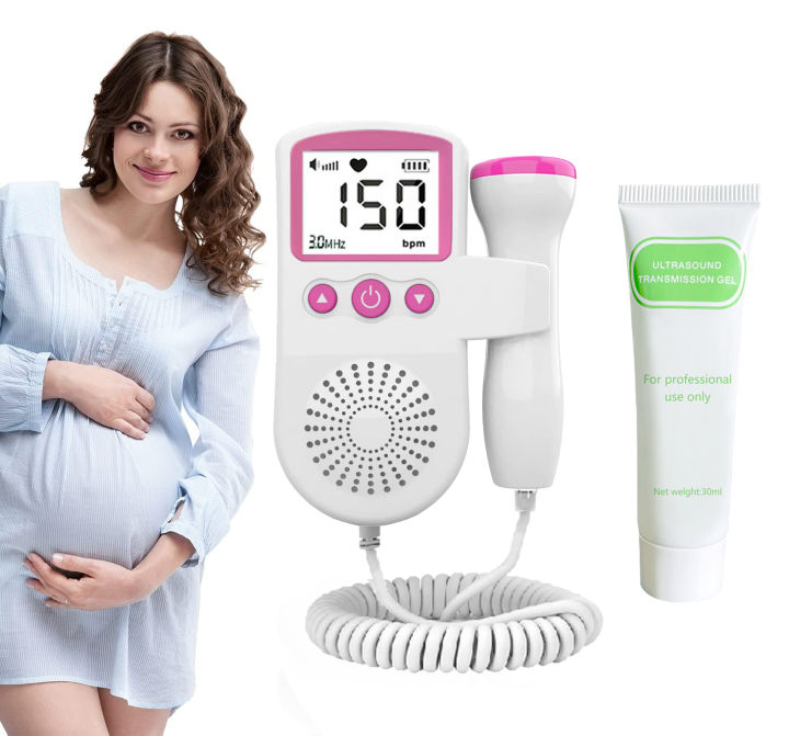 Maternal fetal heart rate monitor, ultrasound Doppler fetal heart rate ...
