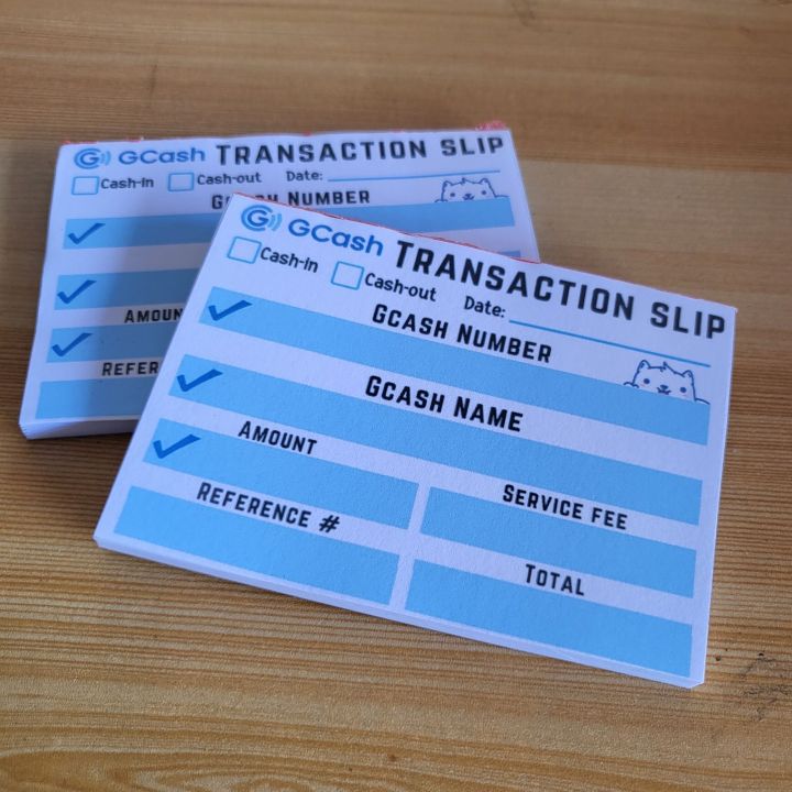 Gcash Transaction Slip 70sheets | Lazada PH