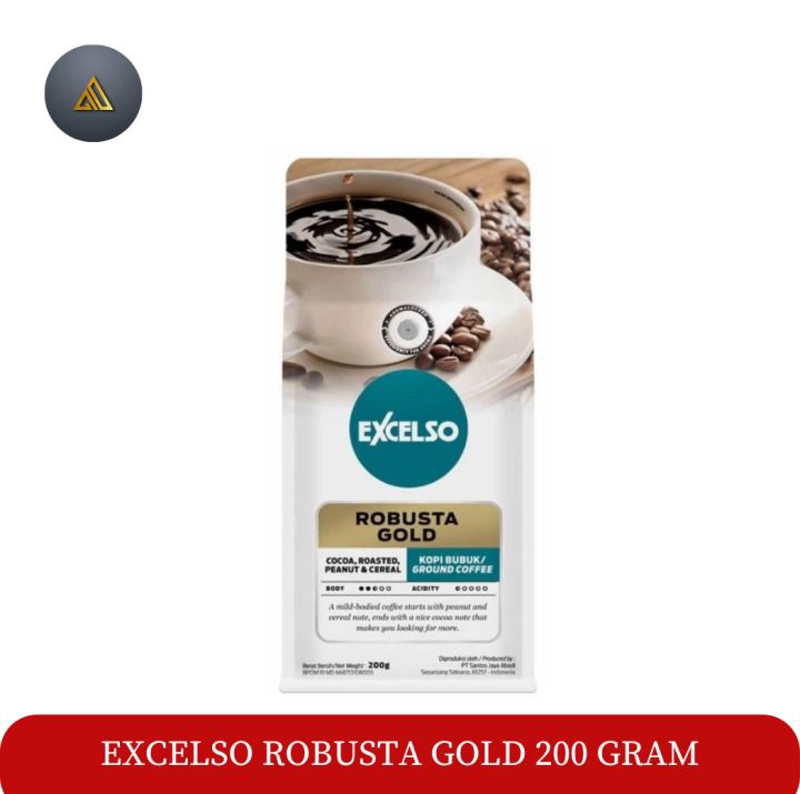 Excelso Robusta Gold 200 gram Kopi Bubuk | Lazada Indonesia