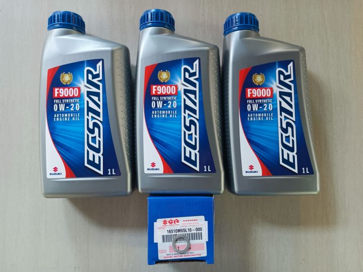 Suzuki Ecstar 0W20 F9000 Fully Synthetic (Change Oil Package) for ...