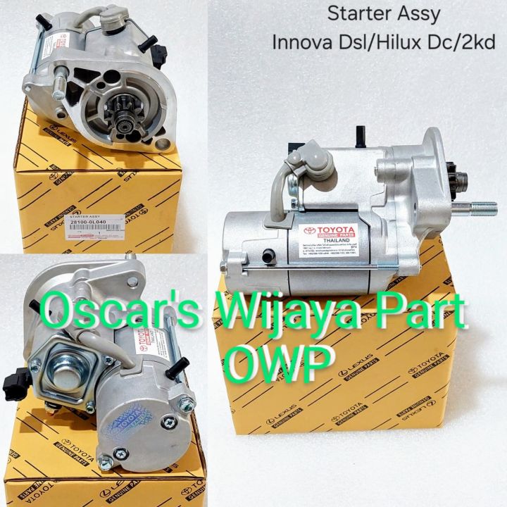 STARTER ASSY STATER MOBIL TOYOTA HILUX , INNOVA DIESEL,DC,2KD ORIGINAL ...