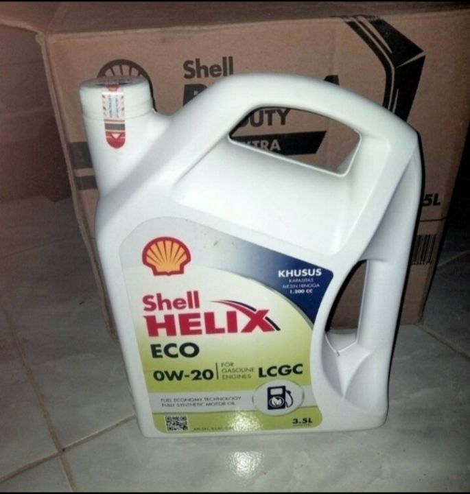 Oli Mesin Mobil Shell Helix Eco 0W-20 {3,5L} 100%Original Tembus ...