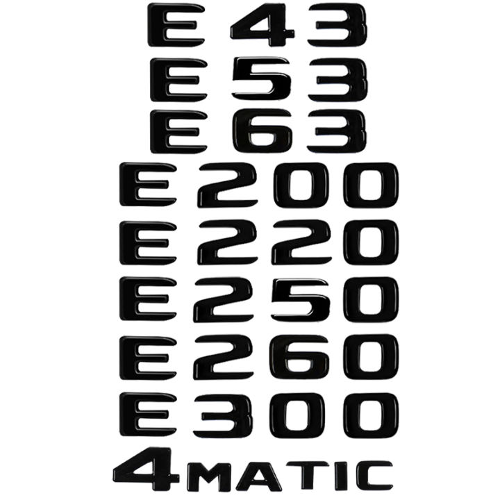 Car Trunk Letters Logo Emblem Badge Decals Sticker For Mercedes-Benz S ...