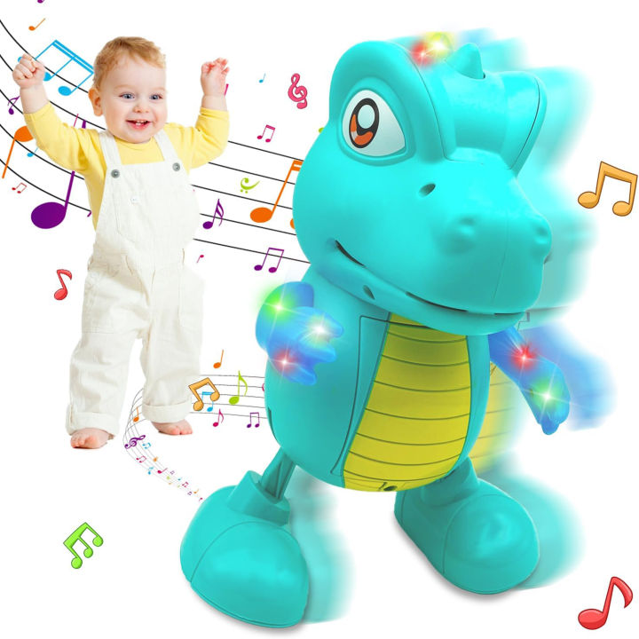 Electric dancing dinosaur, puzzle toys with lighting and music ...