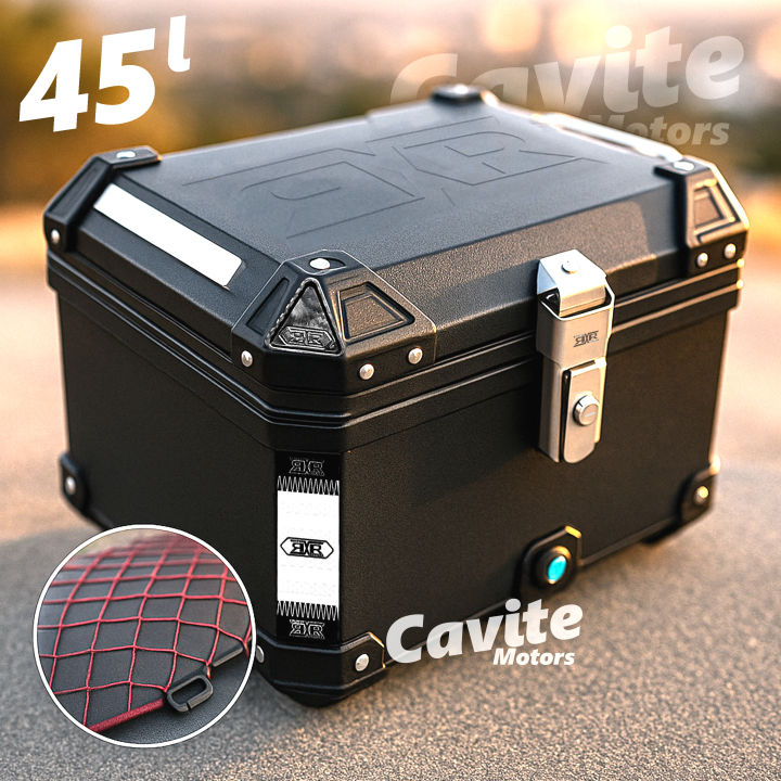 Honda Winner X 45L Liters HARD PLASTIK TOPBOX with LIBRE FOAM CLEANER Compartment Box Helmet Box ...