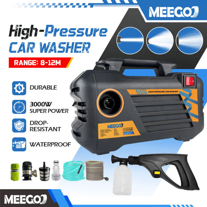 MEEGOO 3000W Car Wash Machine Waterjet High Pressure Car Wash Home ...