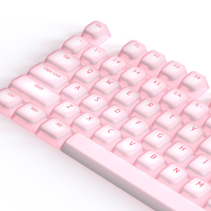 Wolf Pack CIY Nogi Silent Silicone Keycaps Transparent Soft Cute Girl ...