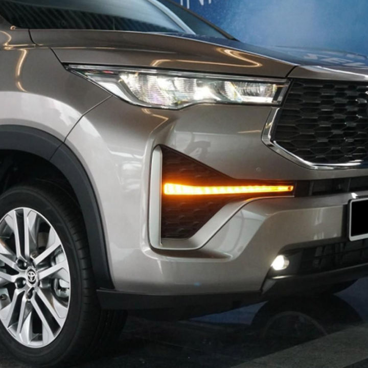 For Toyota Innova 2022 2023 Car LED Headlights Drl Daytime Running ...