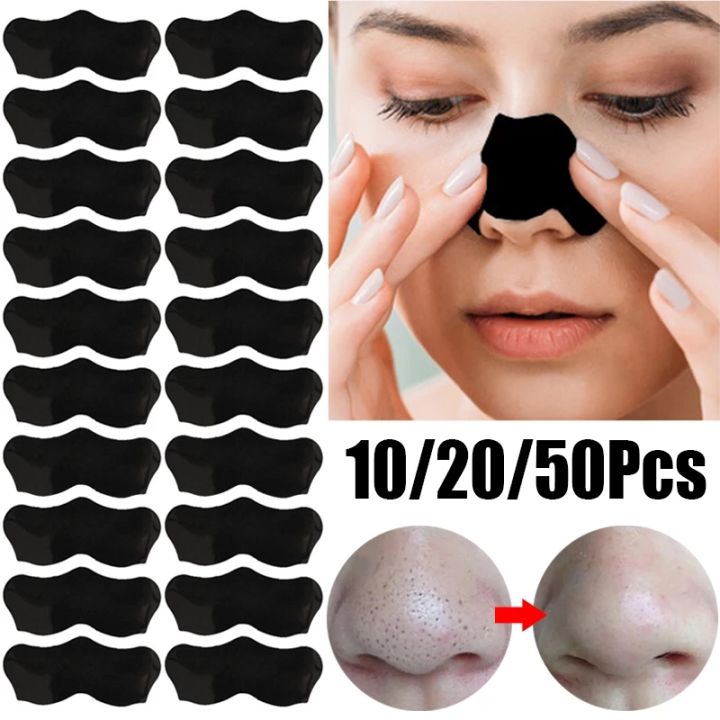 10/20/50 Pcs Nose Blackhead Sticker Remover Pore Deep Cleansing Strips ...