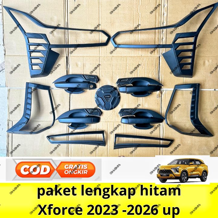 paket lengkap Mitsubishi Xforce X Force hitam garnish depan belakang ...