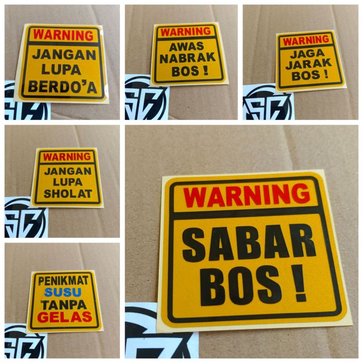 STIKER CUTTING WARNING PERINGATAN | Lazada Indonesia
