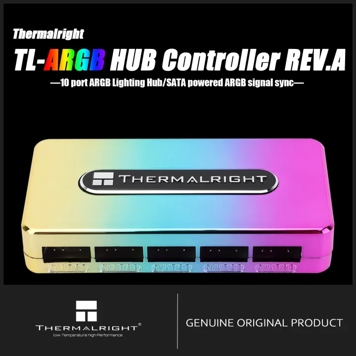 Thermalright TL-ARGB HUB Controller REV.A 10 port ARGB Lighting Hub ...