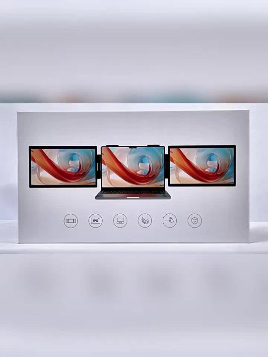 Cross-Border 14 Dual Screen Portable Monitor Left and Right Dual Screen ...