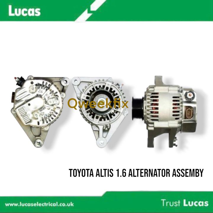 GENUINE LUCAS ALTERNATOR ASSEMBLY FOR TOYOTA ALTIS 1.6 3ZZ 03-07 80A ...