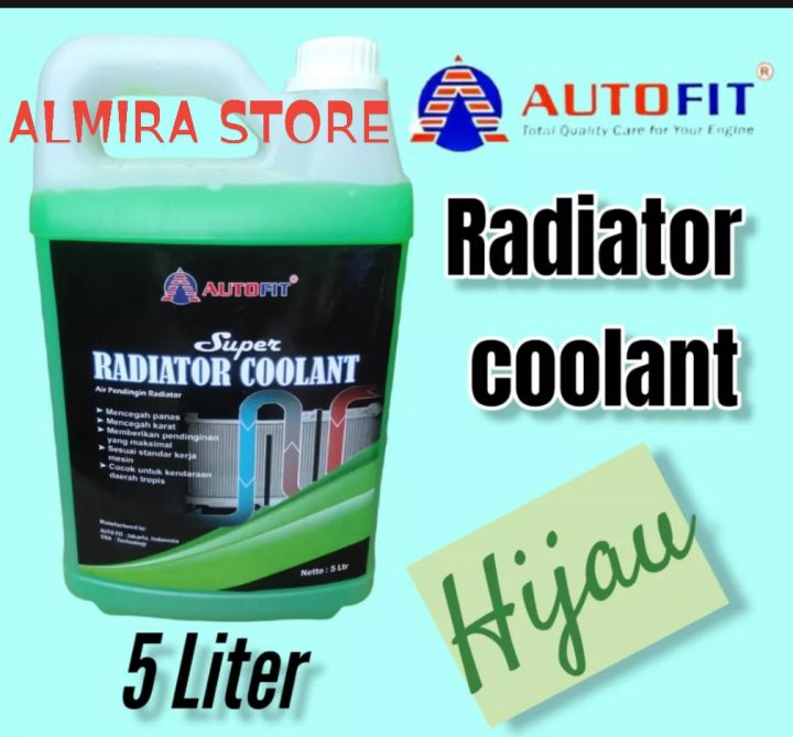AUTOFIT RADIATOR COOLANT 5 LITER WARNA MERAH DAN HIJAU/SUPER RADIATOR ...