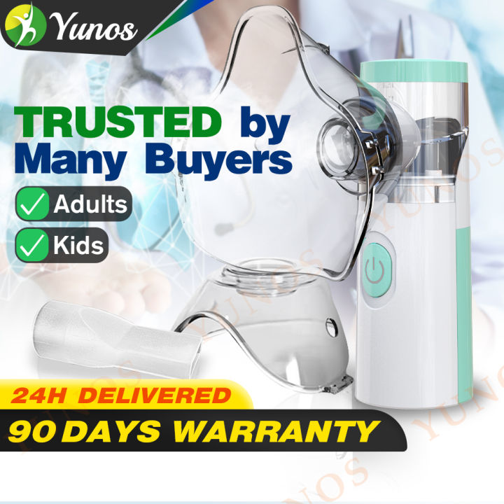 Yunos Portable Nebulizer Machine - Ultra Lightweight Silent Mesh Nebulizer with 1-5μm Medical ...