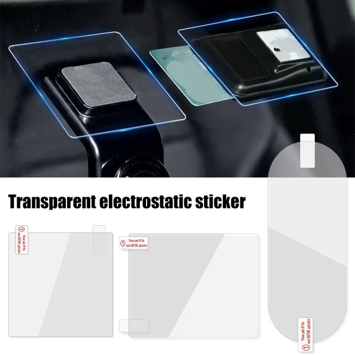 1/3Pcs Car Windshield Static Sticker for ETC Dash Cam Transparent Car ...