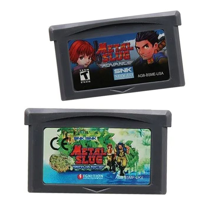 Metal Slug GBA Card 32 Bit Video Game Cartridge Console Card For Metal ...
