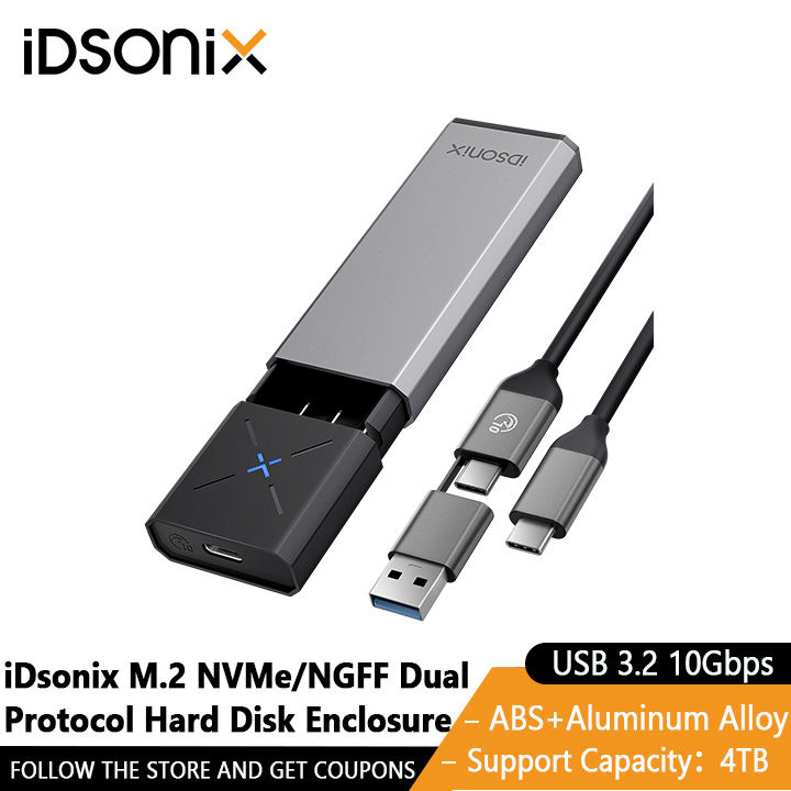 iDsonix NVMe SSD Enclosure M.2 NVMe/NGFF Dual Protocol Hard Disk ... iDsonix NVMe SSD Enclosure M.2 NVMe/NGFF Dual Protocol Hard Disk ...