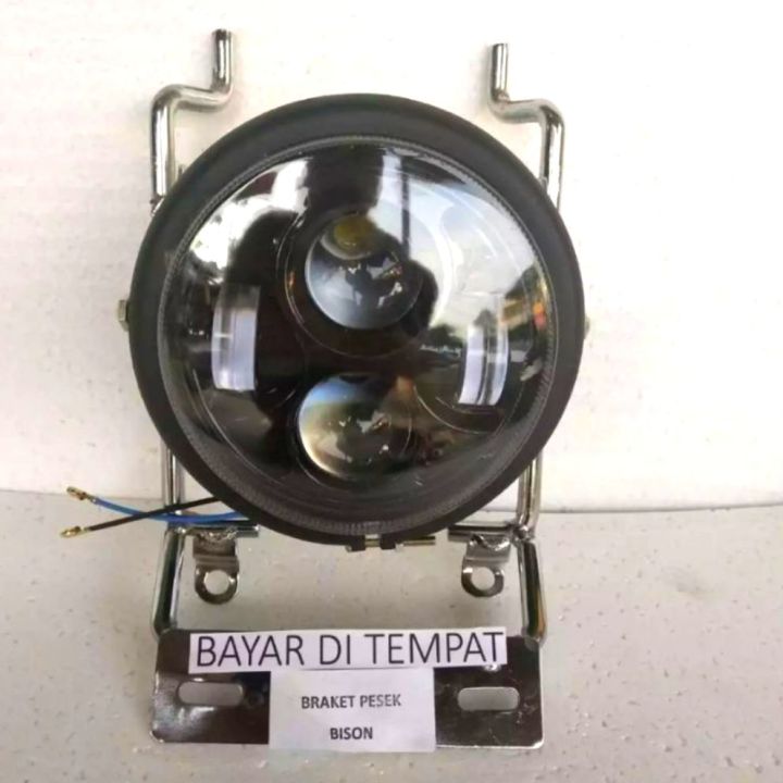lampu depan daymaker led set breket byson cnc | Lazada Indonesia