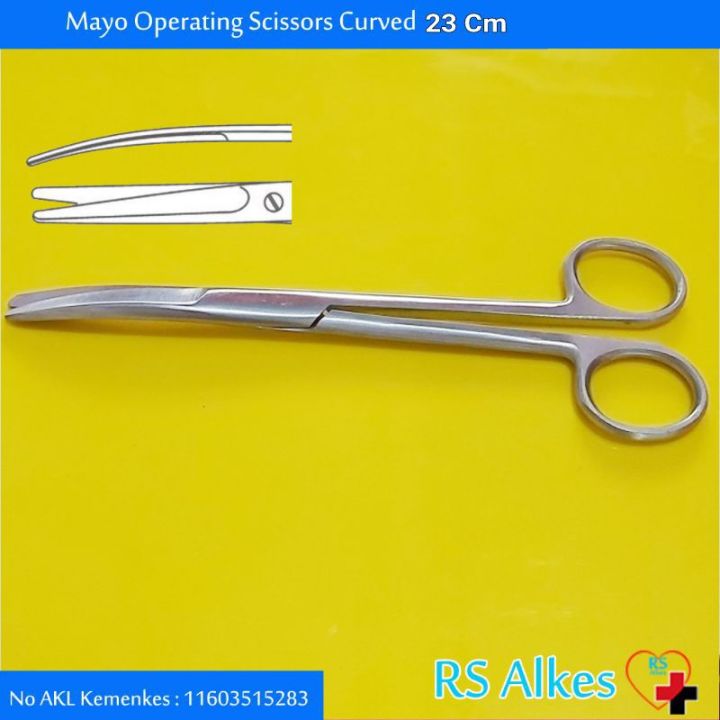 Gunting IUD Mayo 23 cm Gunting Mayo Lurus Bengkok Gunting IUD Mayo ...