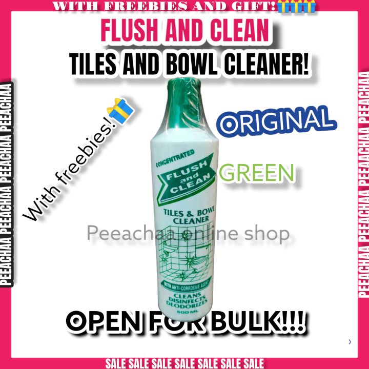 Supplier Flush and clean Tiles and bowl cleaner super effective green ...