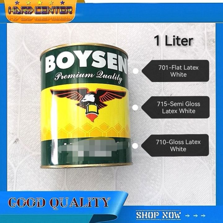 Boysen Permacoat Latex White Paint 1 Liter ,B-701 Flat Latex White , B ... Boysen Permacoat Latex White Paint 1 Liter ,B-701 Flat Latex White , B ...