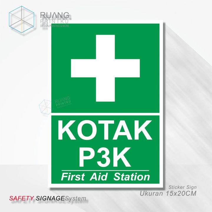 Stiker sign KOTAK P3K | Lazada Indonesia