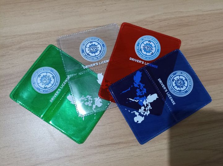 Driver's License Plastic Card Holder/Cover/ Protector with print 2 pcs ...