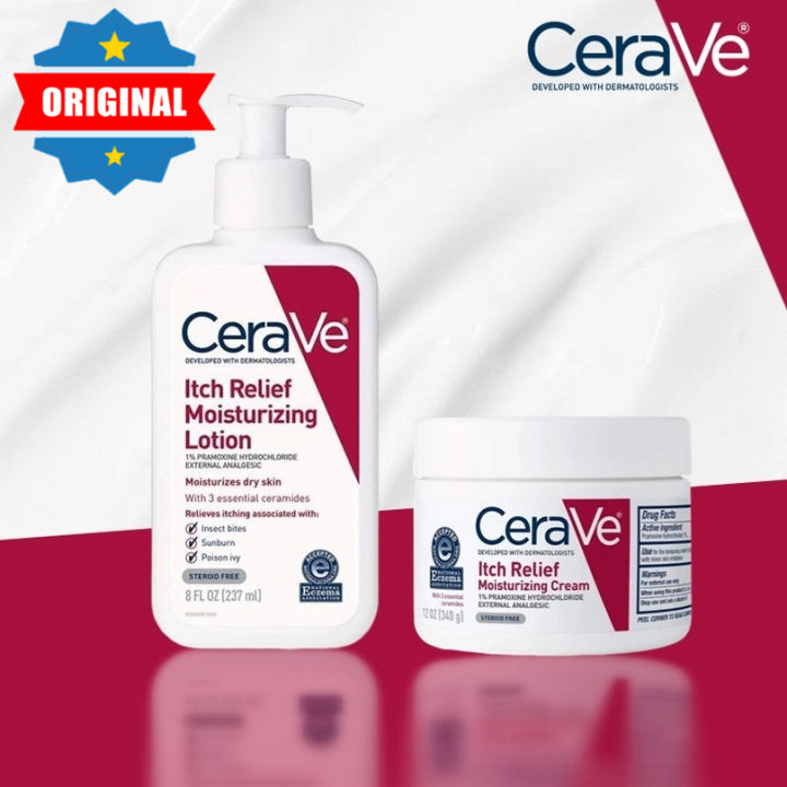 【Genuine】 CeraVe Itch Relief Moisturising Cream 340g Anti-Itch soothes ... 【Genuine】 CeraVe Itch Relief Moisturising Cream 340g Anti-Itch soothes ...