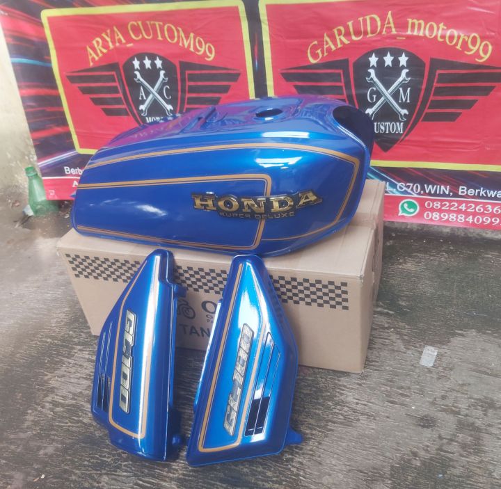 Paket body gl 100 sandangan gl 125 gl cepek tangki pres pabrikan set tempongan aki sepasang dan ...