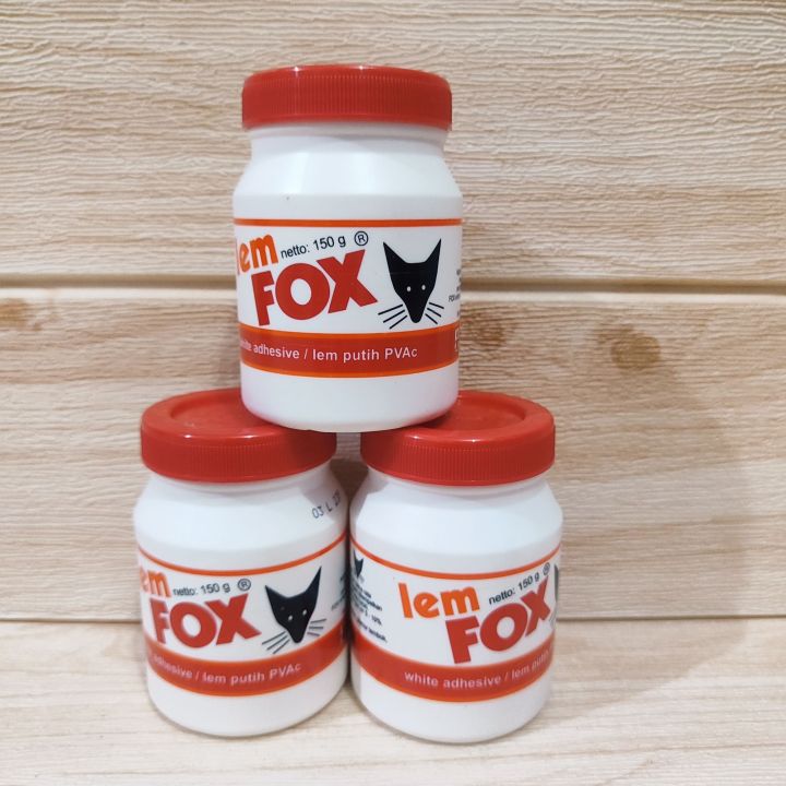 1 Pcs Lem Fox putih PVAC 150 gram lem fox putih botol serbaguna lem ...