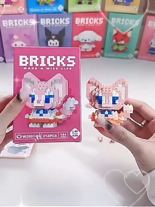 Cute Cartoon Building Blocks Disney Series Sanrio Building Block Toys ...