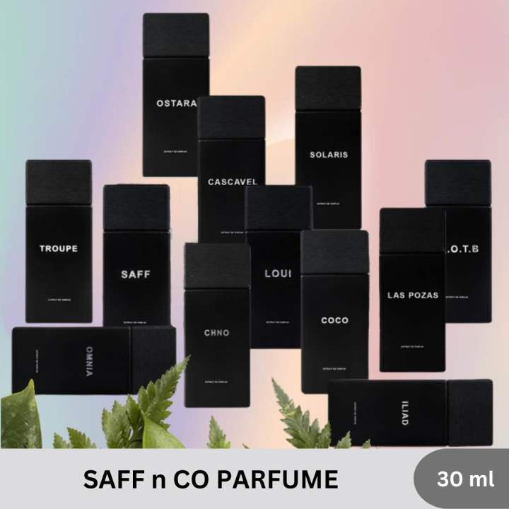 SAFF & CO SAFFNCO PERFUME PARFUM SOTB CHNO OMNIA OSTARA ILIAD CASCAVEL ...