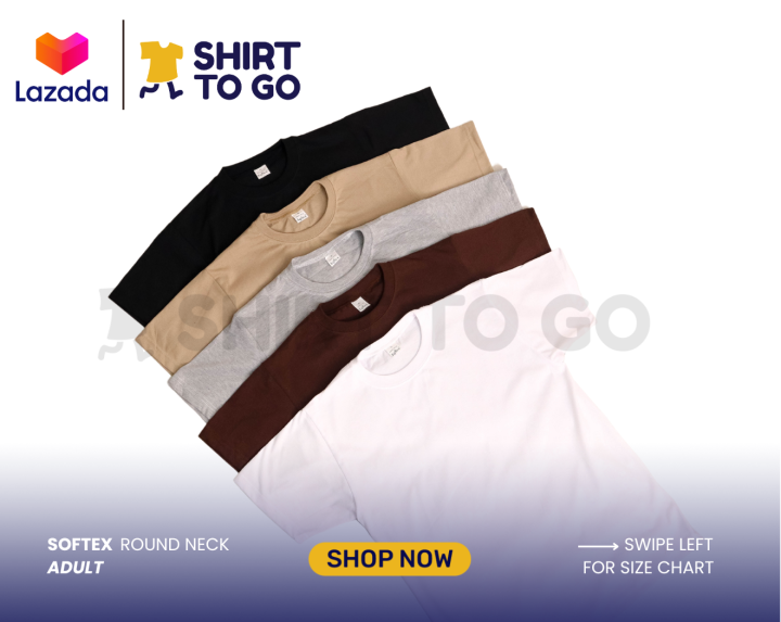 SOFTEX / WHISTLER Roundneck Plain T Shirt for Men and Women WHITE BLACK ...