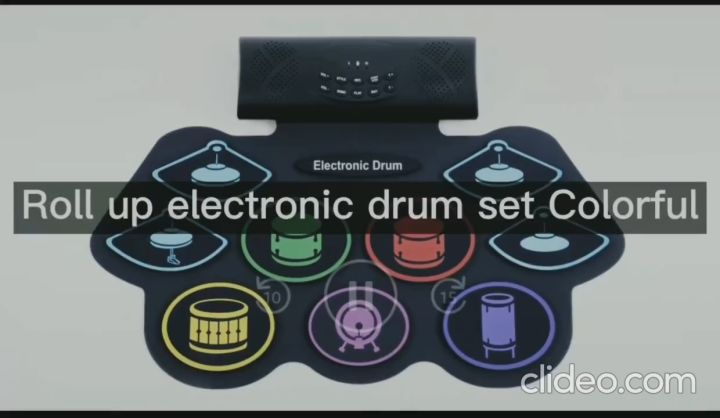 Roll Up Drum Kit with Free App, RIXTON 9 Pads Electronic Drum Set with ...
