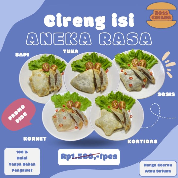 CIRENG ISI KHAS BANDUNG ANEKA RASA Harga Eceran-Min order 10 | Lazada ...
