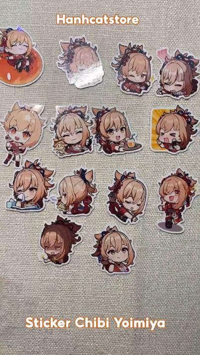 [Genshin Impact] Sticker Yoimiya Naganohara - Hình dán chibi yoimiya ...