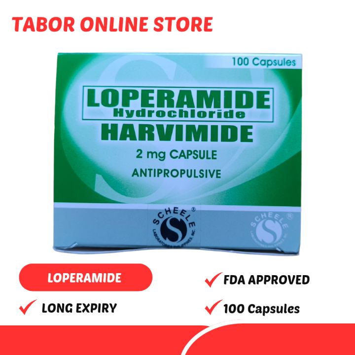 Loperamide 2mg HARVIMIDE 100's capsule | Lazada PH