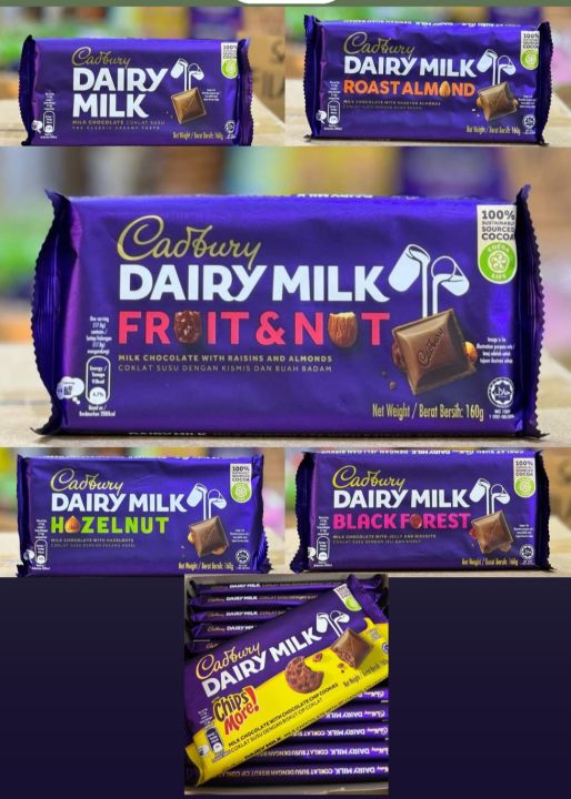 CADBURY DAIRY MILK Chocolate 6 FLAVORS 160g Imported Chocolate 2025 ...
