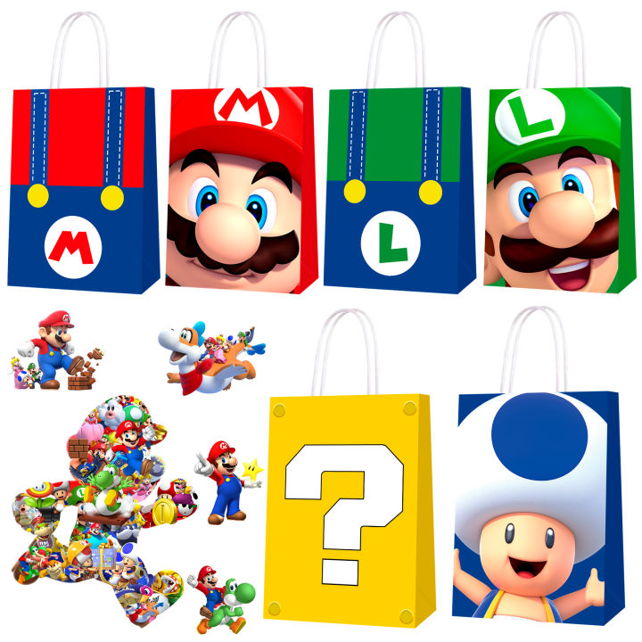 Super Mario Party Bags,74pcs Gift Bags for Birthday Including Goodie ...