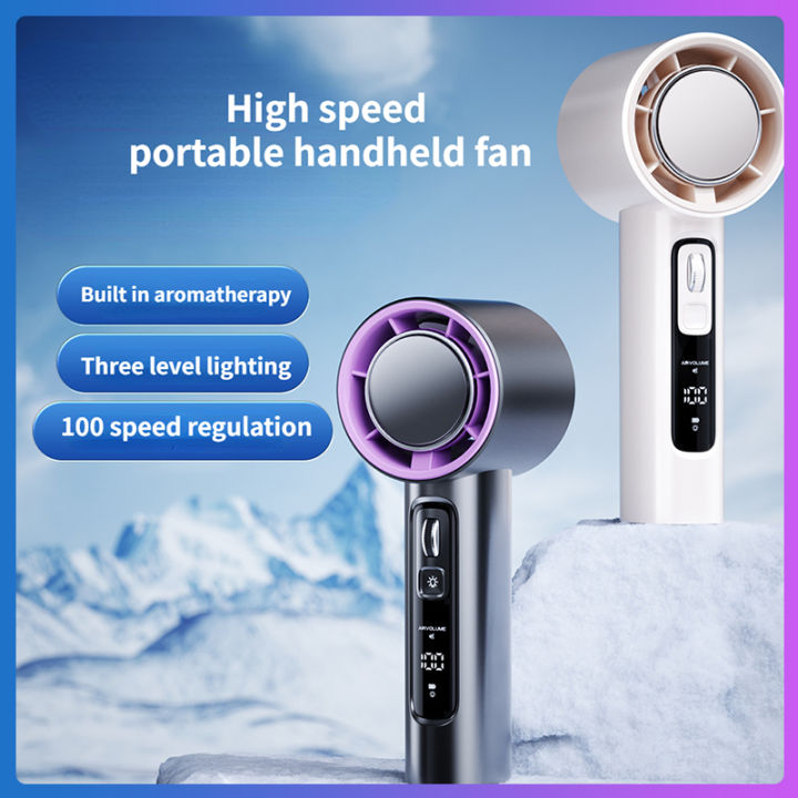 Xiaomi Portable Fan Bladeless Turbo Fan 100 Gears Infinite Digital ...